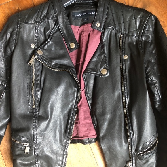 Andrew Marc | Jackets & Coats | Andrew Marc Moto Jessie Leather Jacket ...